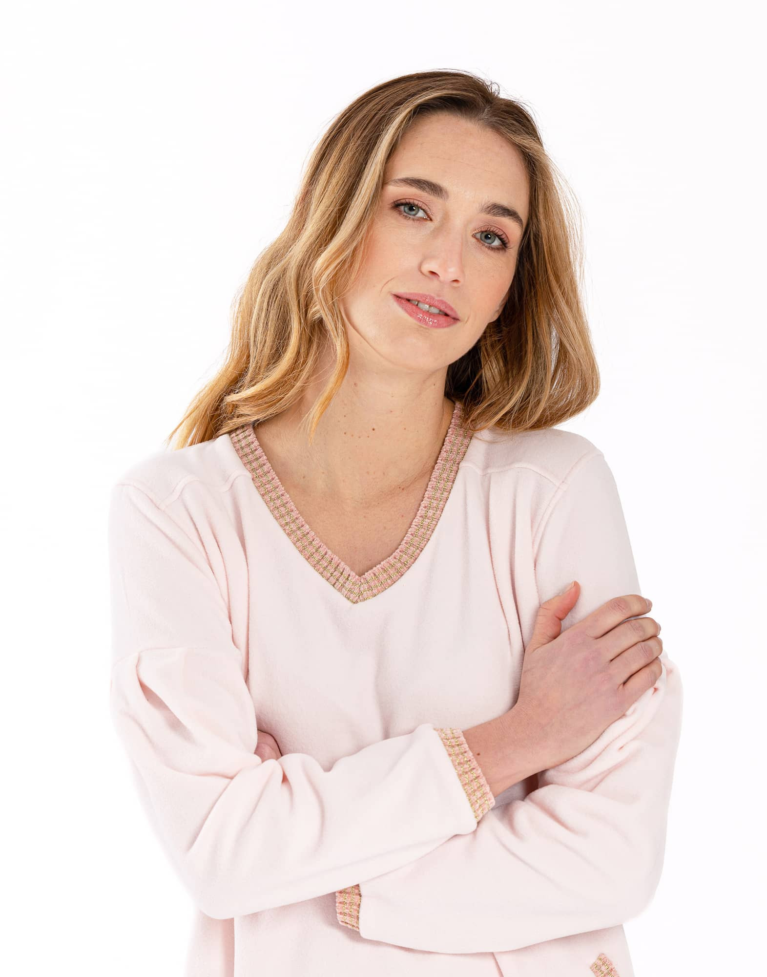 Cotton Sleepshirt COMFY 601 rosewood | Lingerie le Chat